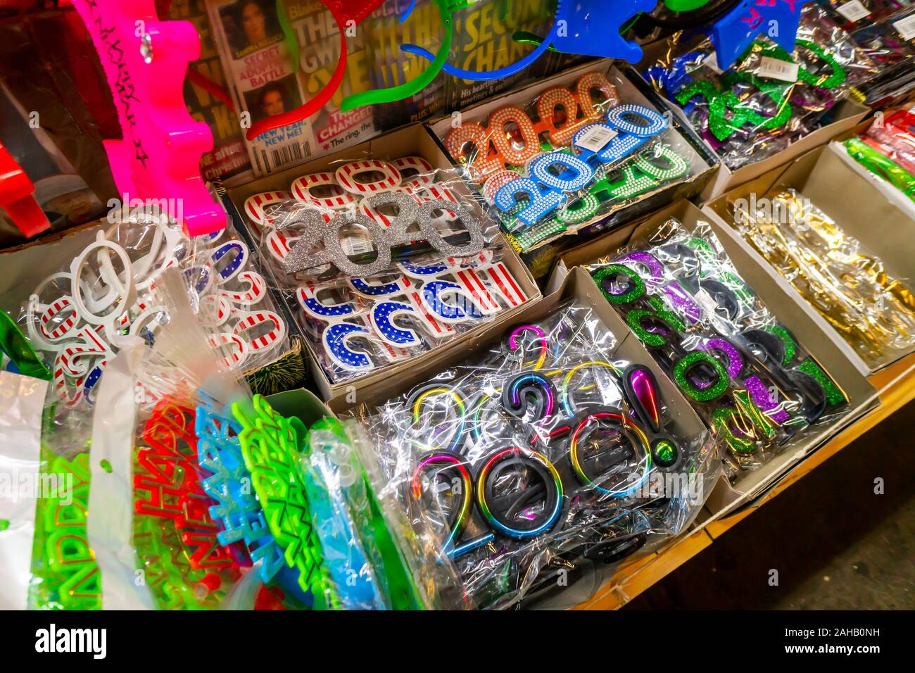 A souvenir store in New York displays a selection of 2020 themed New ...