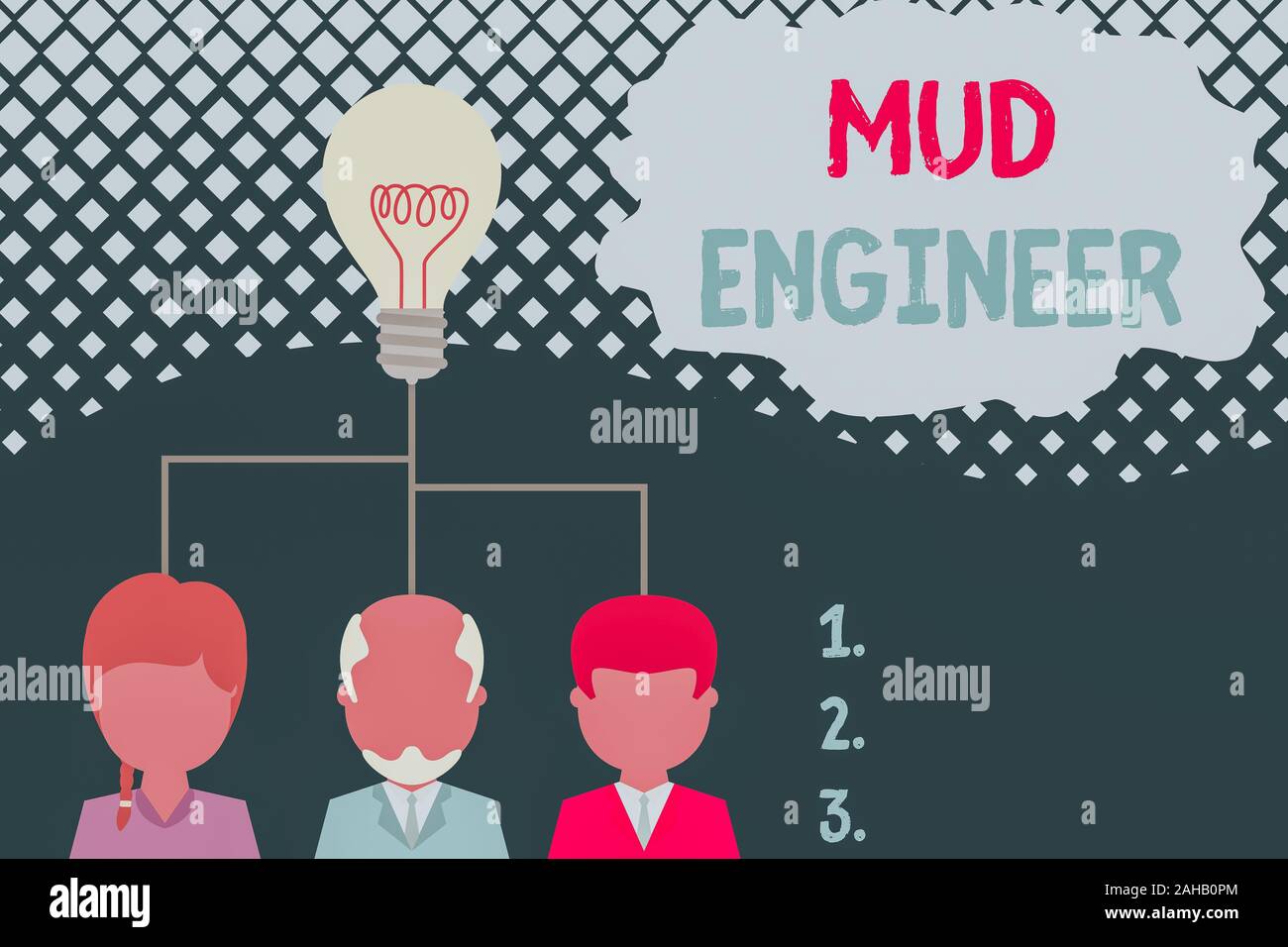 Conceptual hand writing showing Mud Engineer. Concept meaning liable ...