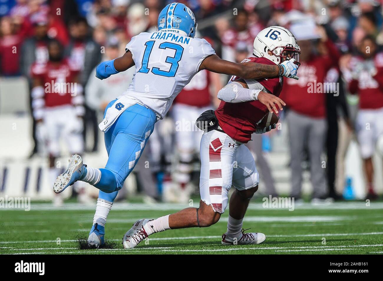 Annapolis, MD, USA. 27th Dec, 2019. Defensive back Don Chapman (13) of ...