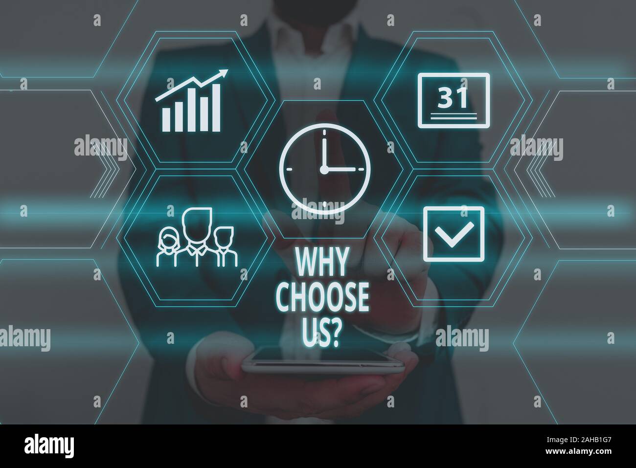 Text sign showing Why Choose Us Question. Business photo showcasing ... Text sign showing Why Choose Us Question. Business photo showcasing ...