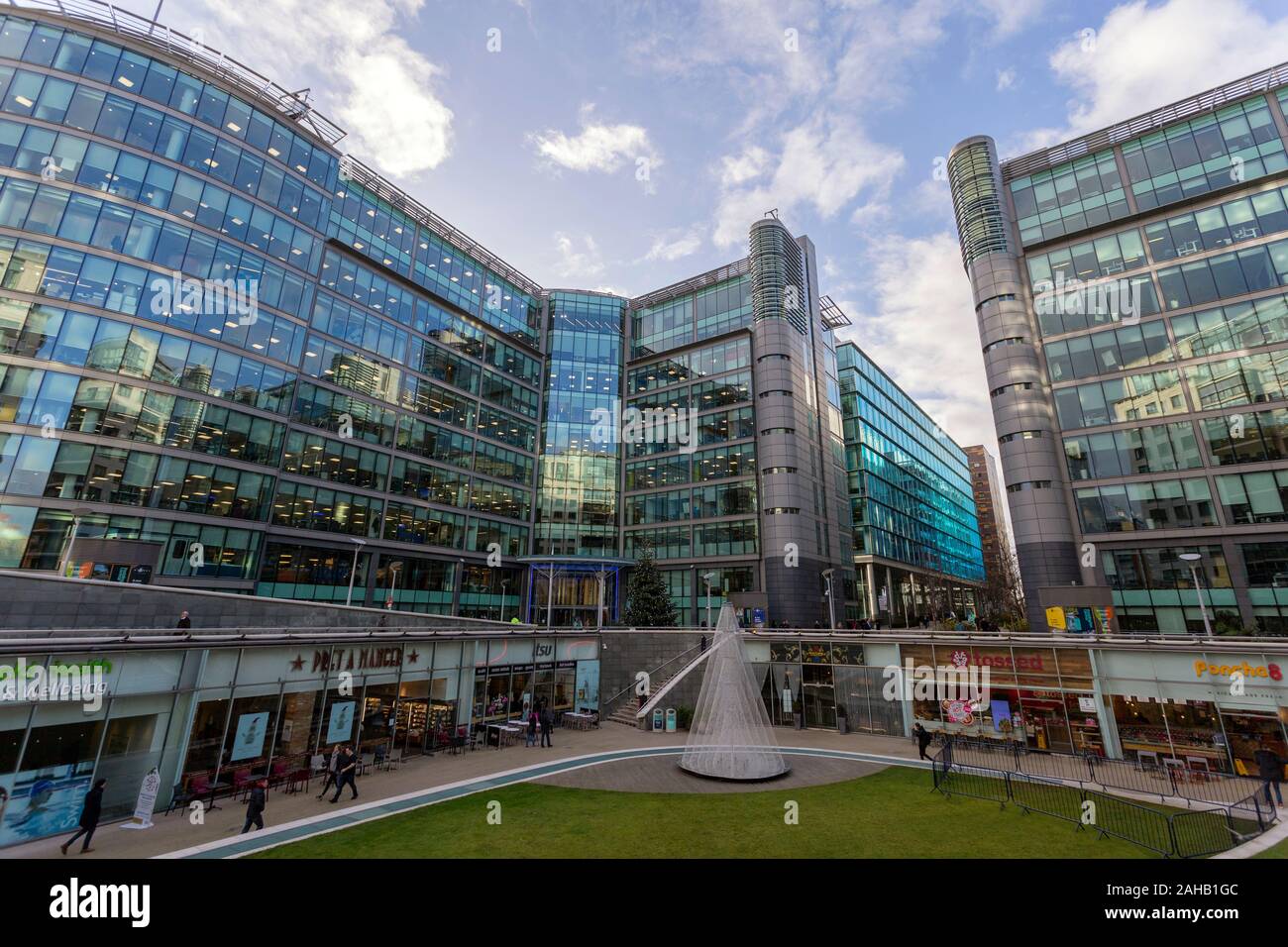 London, United Kingdom - 12 13 2019: Looking down Kingdom Street from ...