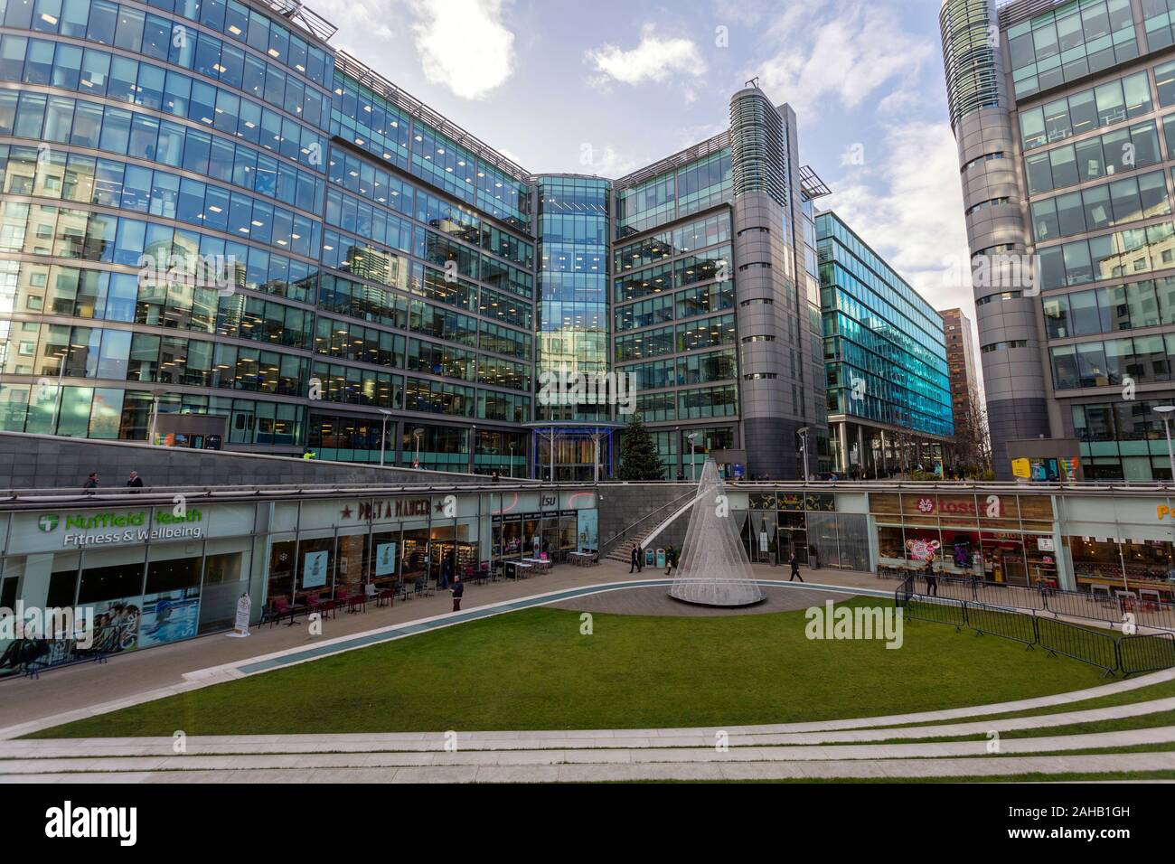 London, United Kingdom - 12 13 2019: Looking down Kingdom Street from ...