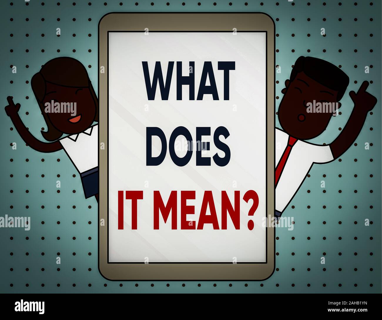 Conceptual hand writing showing What Does It Mean Question. Concept ...