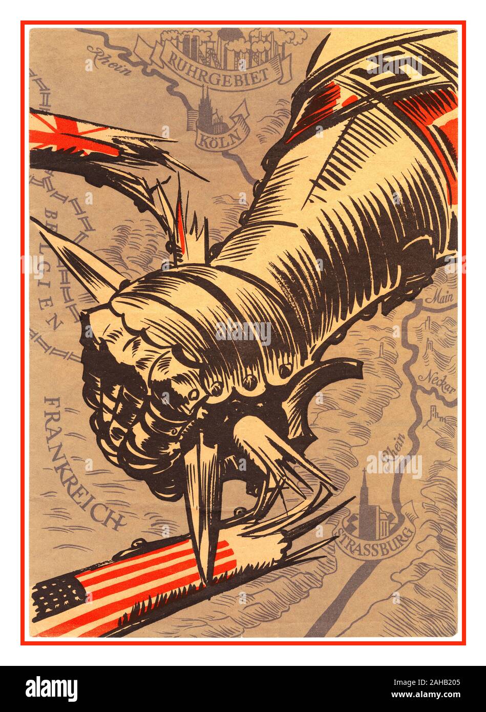 Vintage Ww2 German Propaganda Poster High Resolution Stock Photography ...