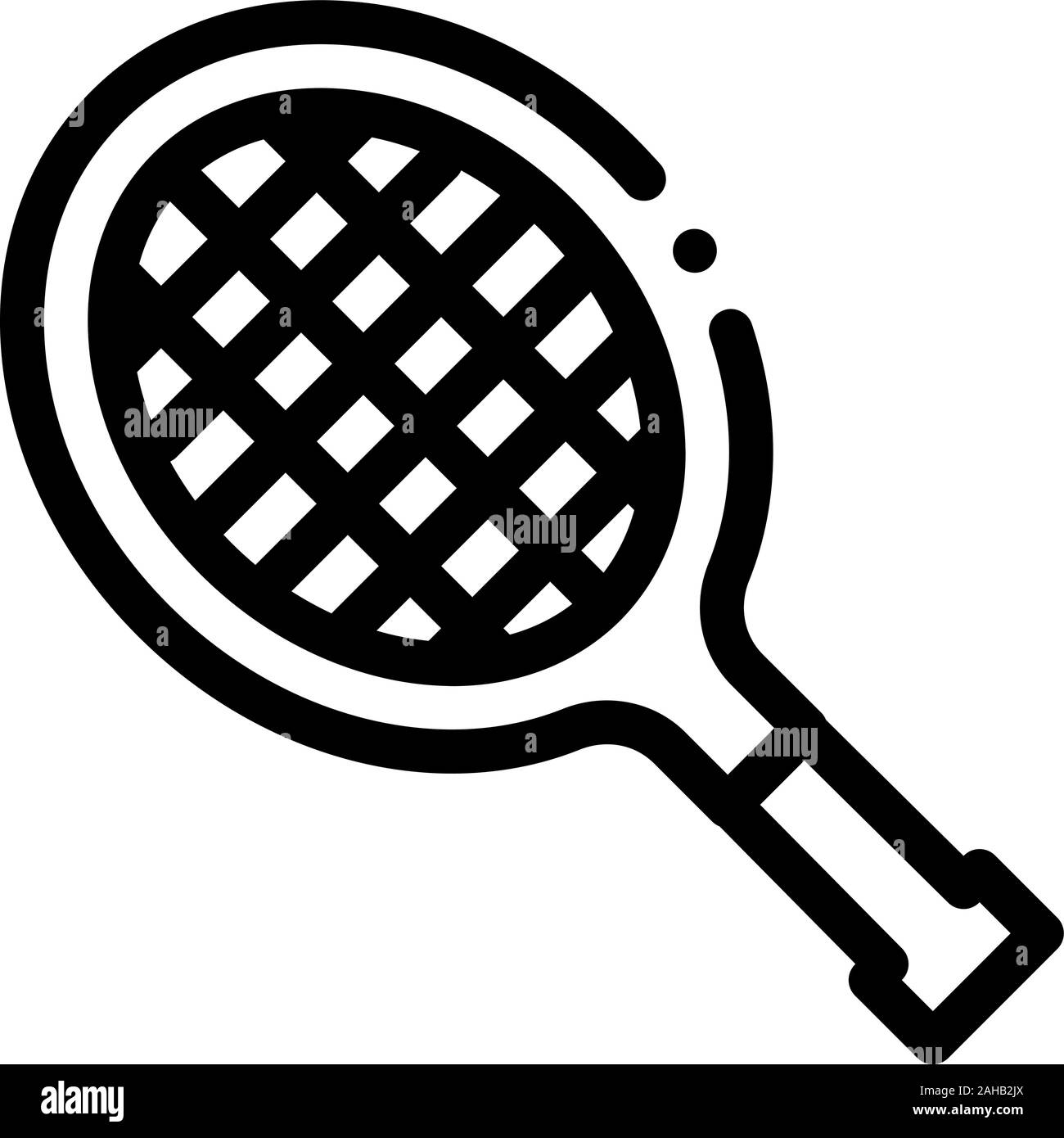 Tennis Racket Icon Vector Outline Illustration Stock Vector Image & Art ...