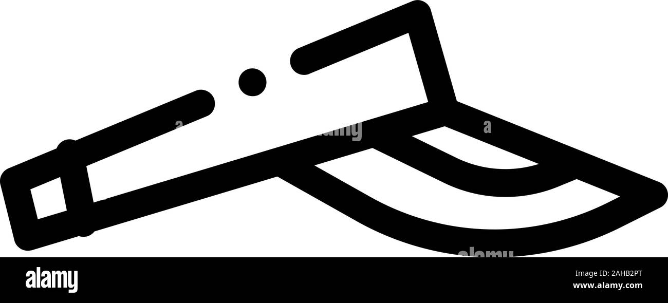 Tennis Sport Hat Icon Vector Outline Illustration Stock Vector Image ...