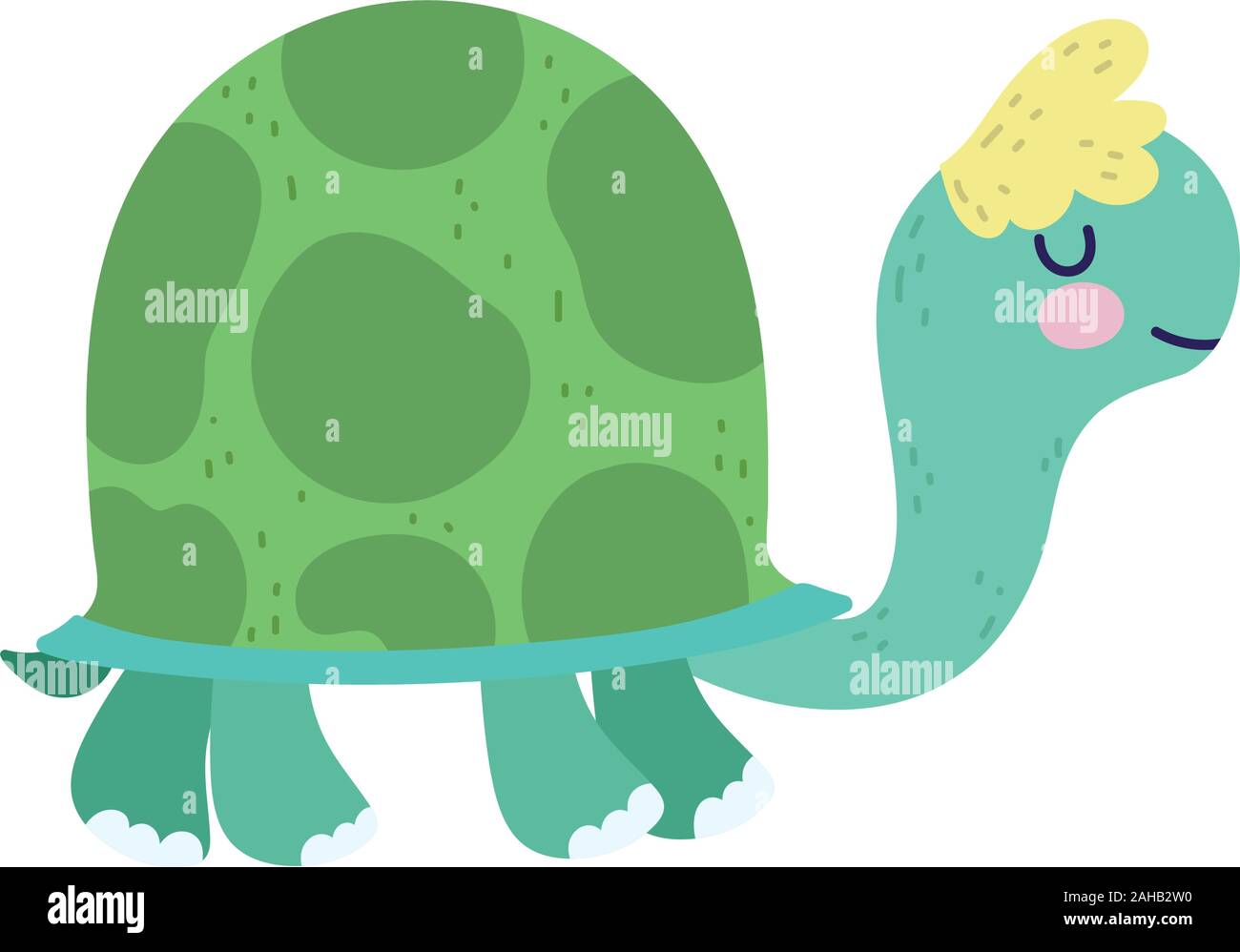 baby shower cute turtle animal cartoon vector illustration Stock Vector ...