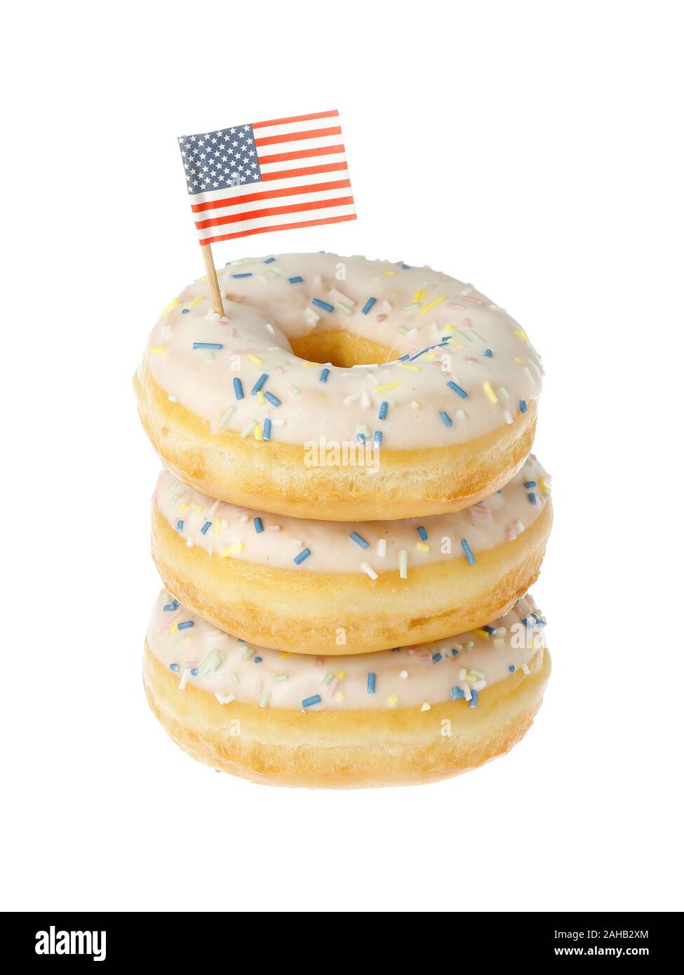American flag donuts Cut Out Stock Images & Pictures - Alamy