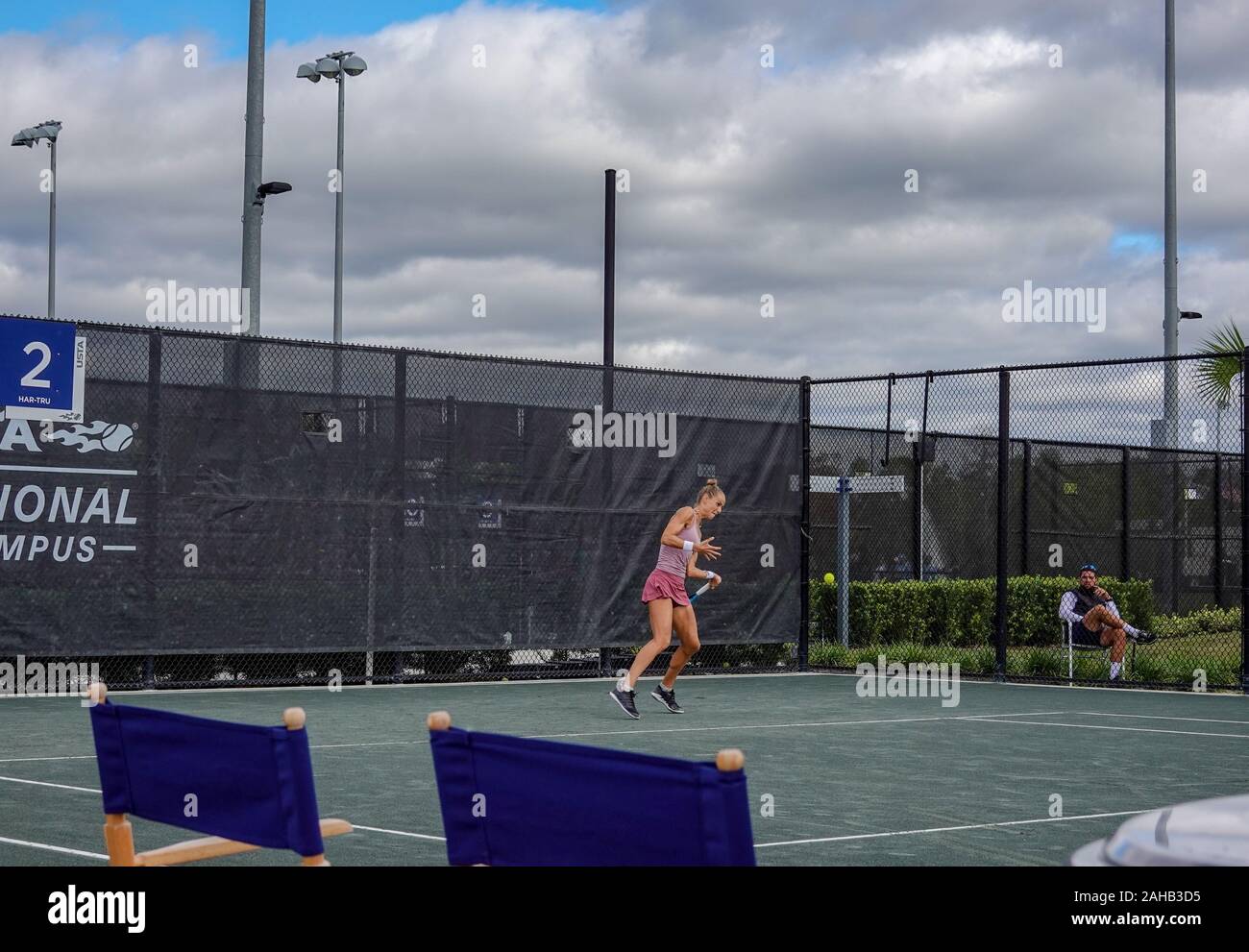 Orlando,FL/USA-11/16/19: Arantxa Rus playing in the Oracle Pro Series ...