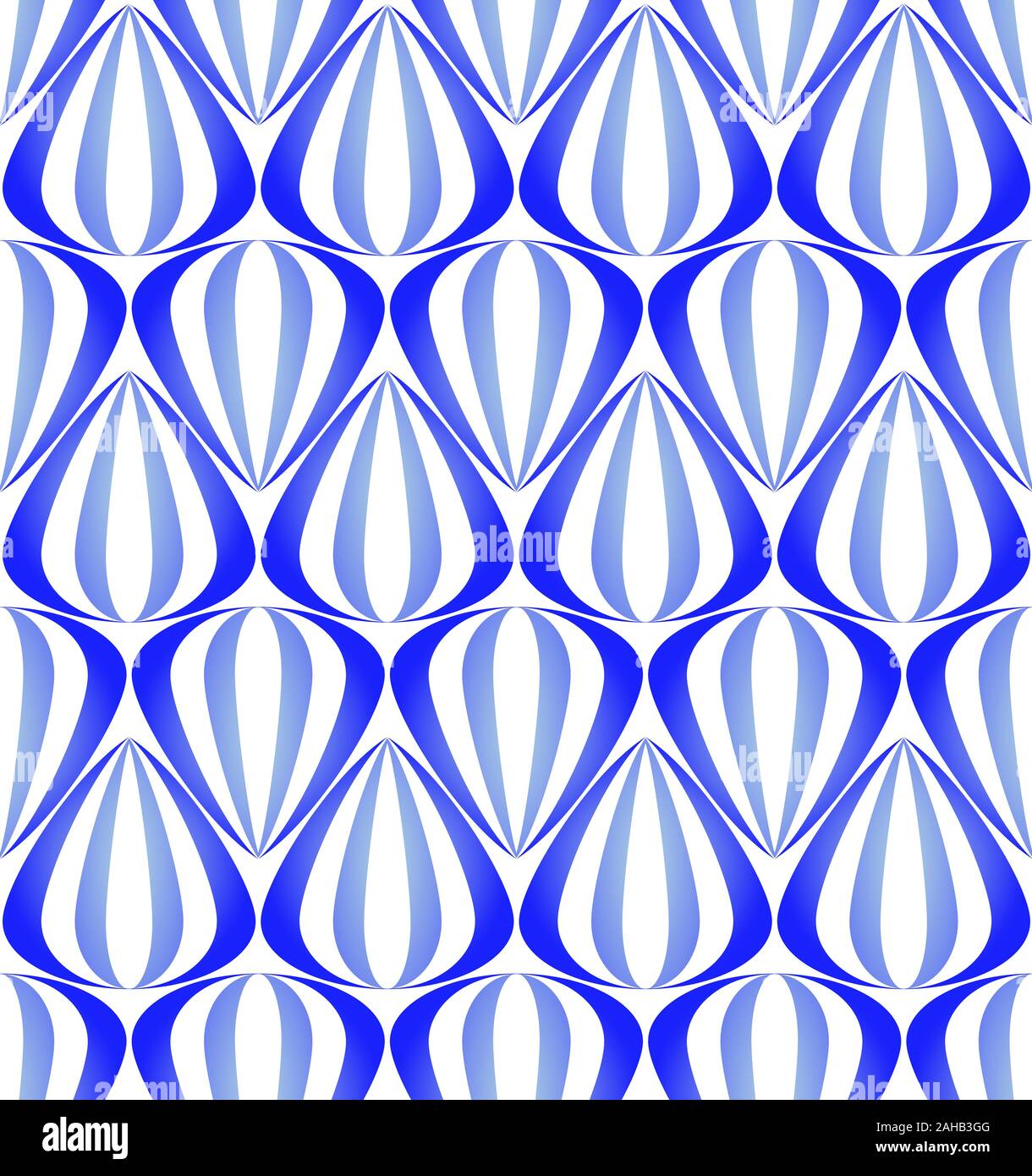 Tear drop shaped lantern with stripes in a seamless repeat pattern ...