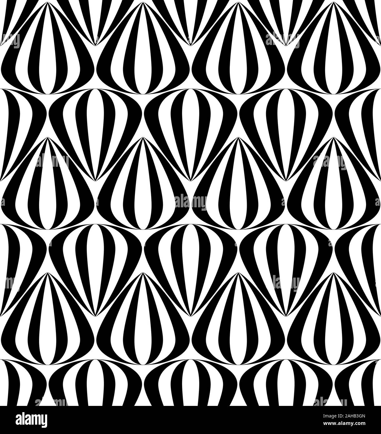 Tear drop shaped lantern with stripes in a seamless repeat pattern ...