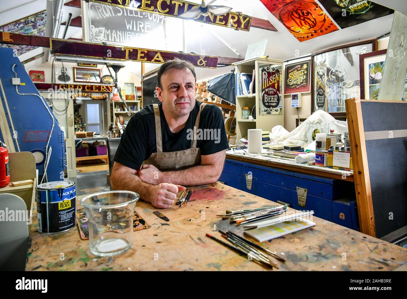 Ornamental glass artist David Smith, who has been awarded an MBE ...