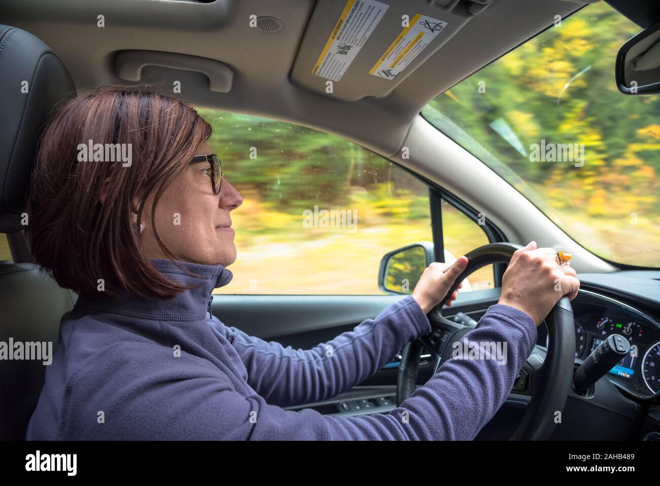 Car driving journey woman hi-res stock photography and images - Alamy