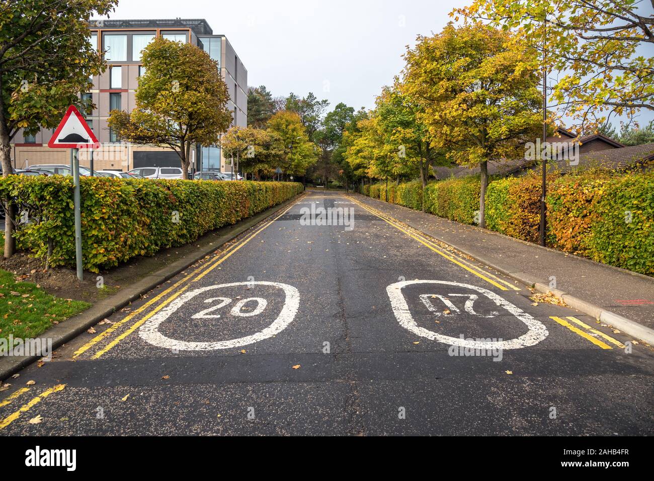 Speed bump on road hi-res stock photography and images - Alamy