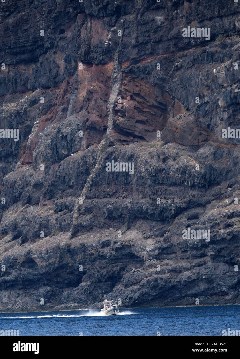 July 2018 - Cliff face rock formation on Tenerife, vacation destination ...