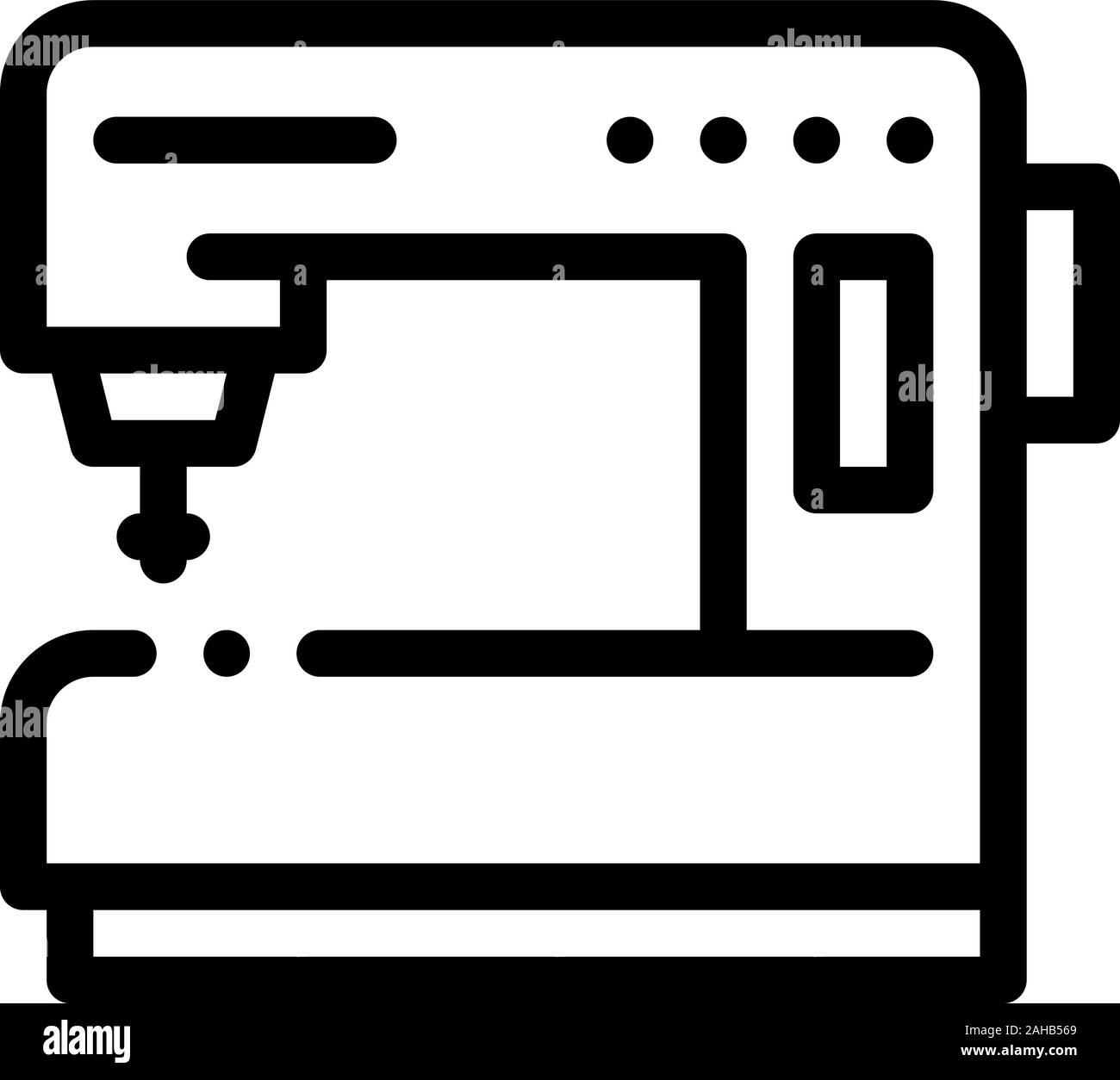 Sewing outline background machine Stock Vector Images - Alamy