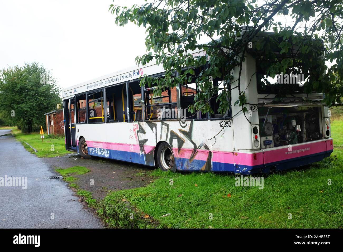 Old Wrecked Bus High Resolution Stock Photography and Images - Alamy