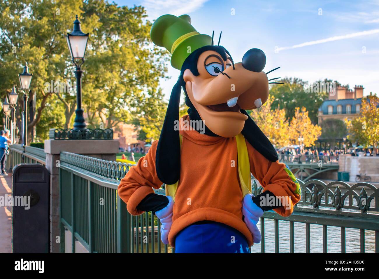 Orlando, Florida. December 18, 2019. Nice Goofy at Epcot Stock Photo ...