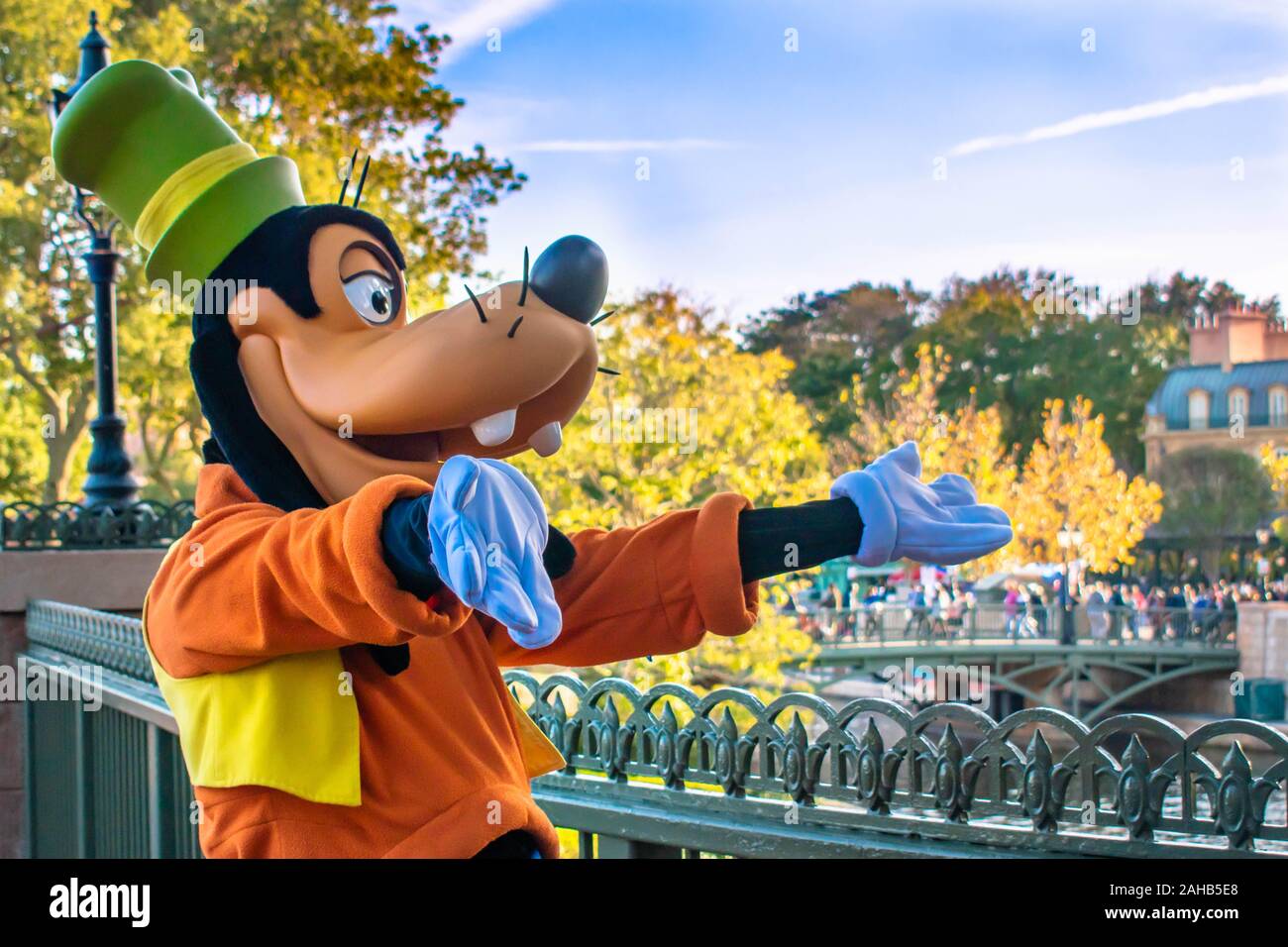 Orlando, Florida. December 18, 2019. Nice Goofy at Epcot Stock Photo ...