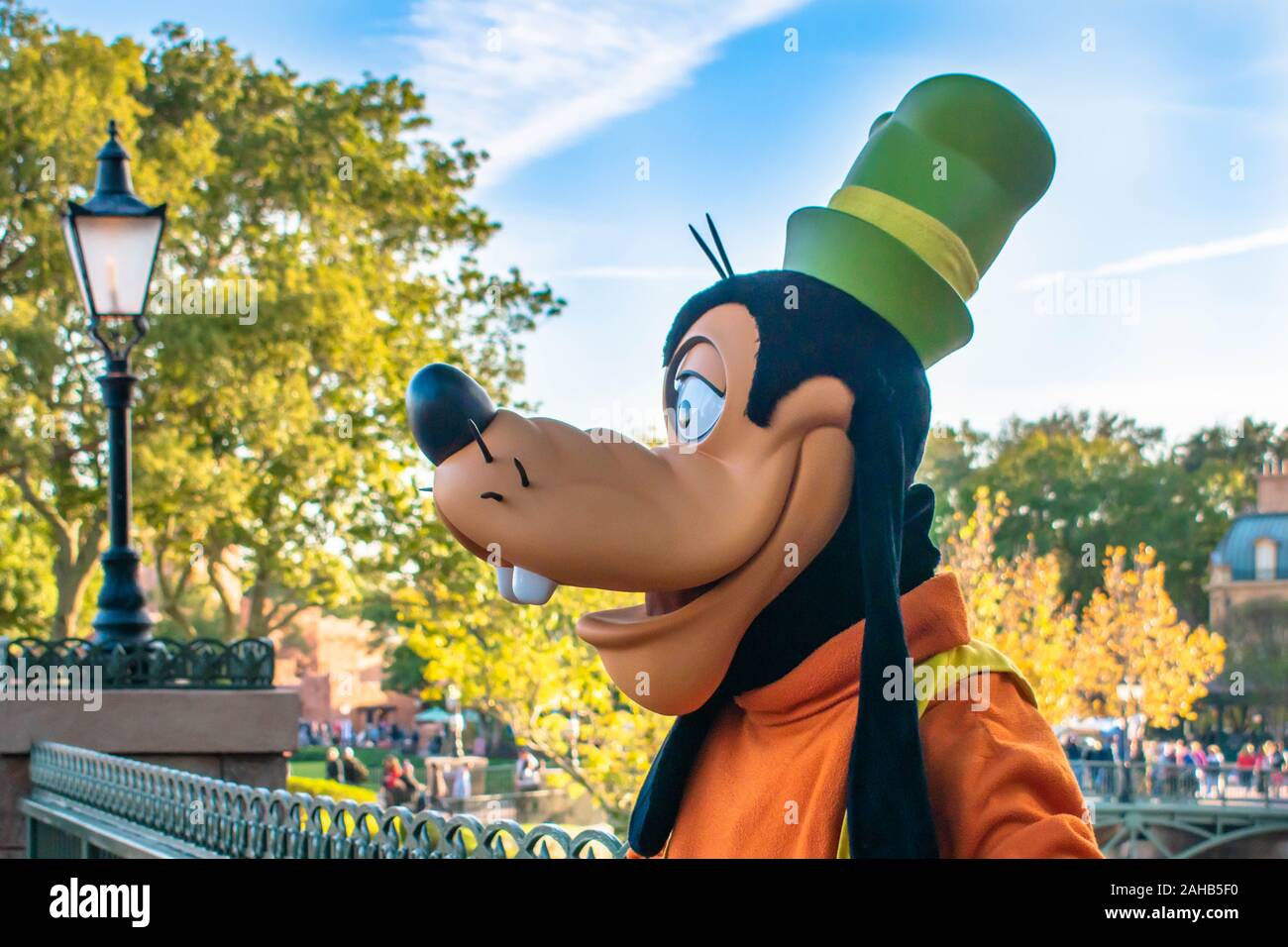 Orlando, Florida. December 18, 2019. Nice Goofy at Epcot Stock Photo ...