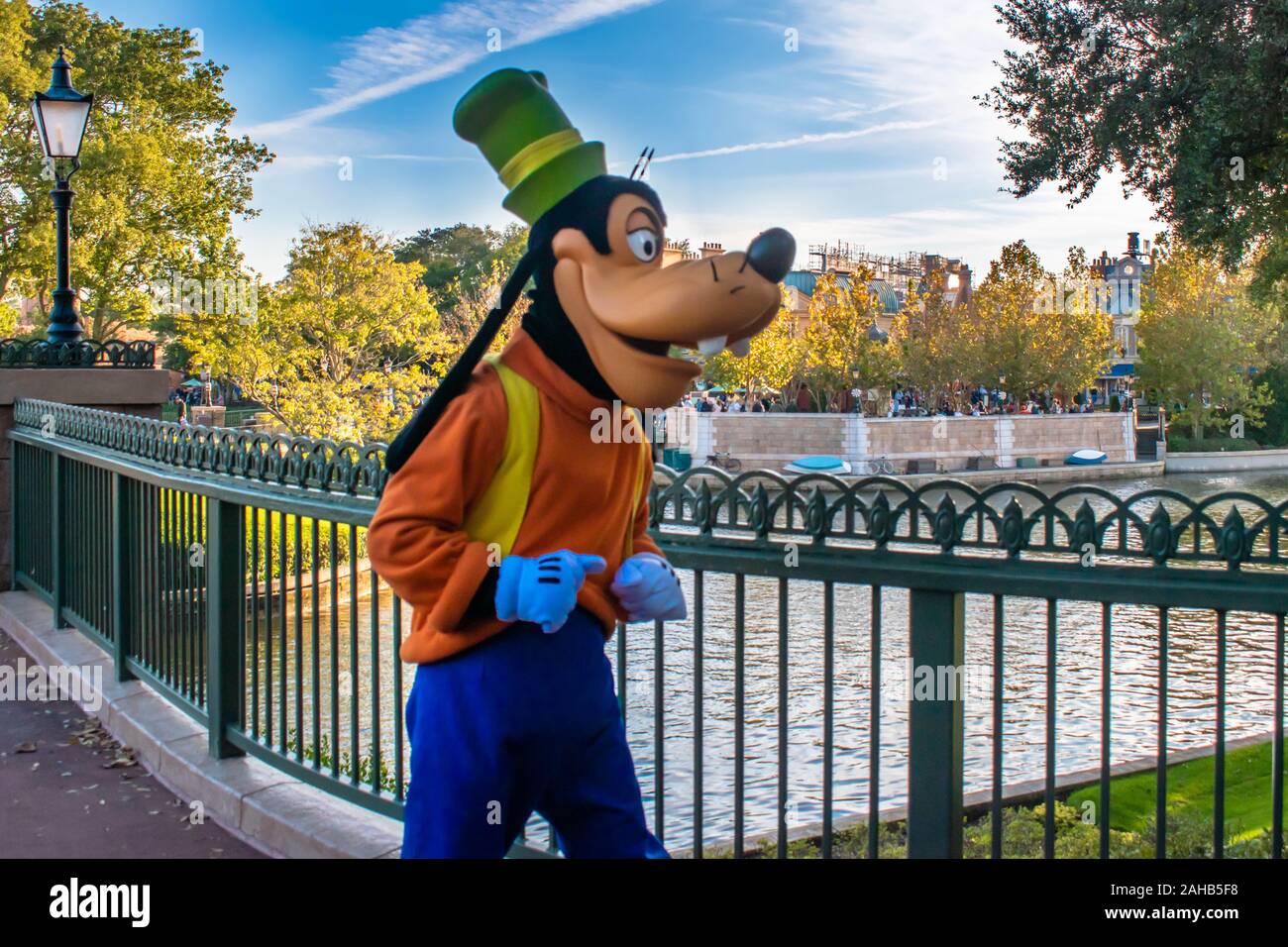 Orlando, Florida. December 18, 2019. Nice Goofy at Epcot Stock Photo ...
