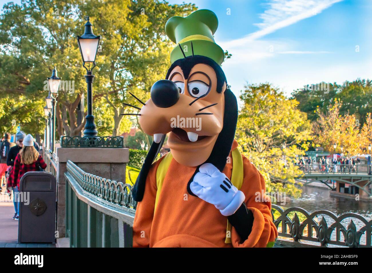Orlando, Florida. December 18, 2019. Nice Goofy at Epcot Stock Photo ...