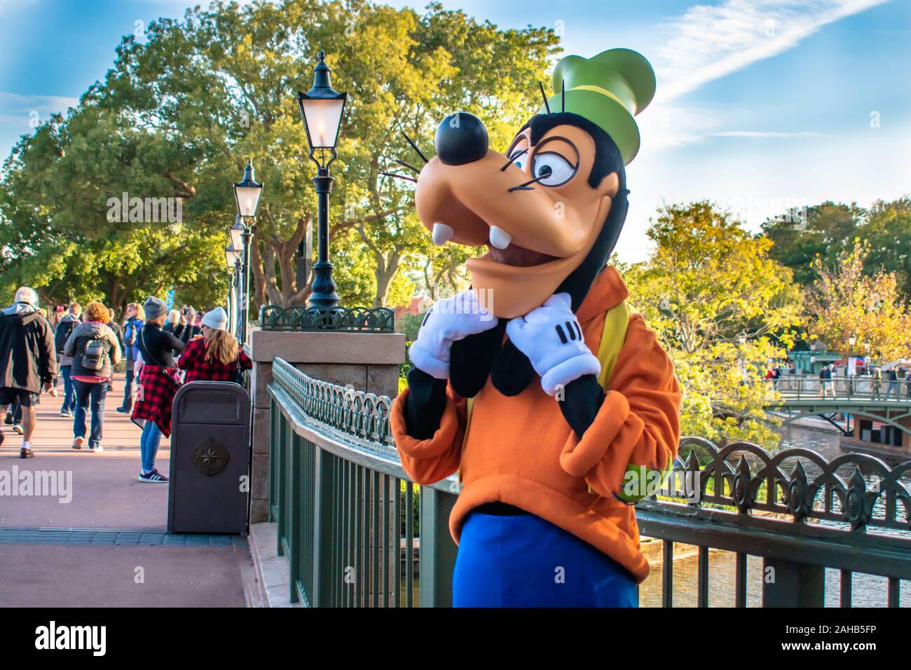 Orlando, Florida. December 18, 2019. Nice Goofy at Epcot Stock Photo ...