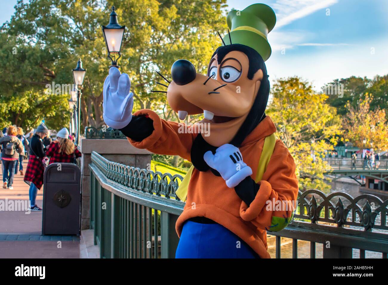 Orlando, Florida. December 18, 2019. Nice Goofy at Epcot Stock Photo ...