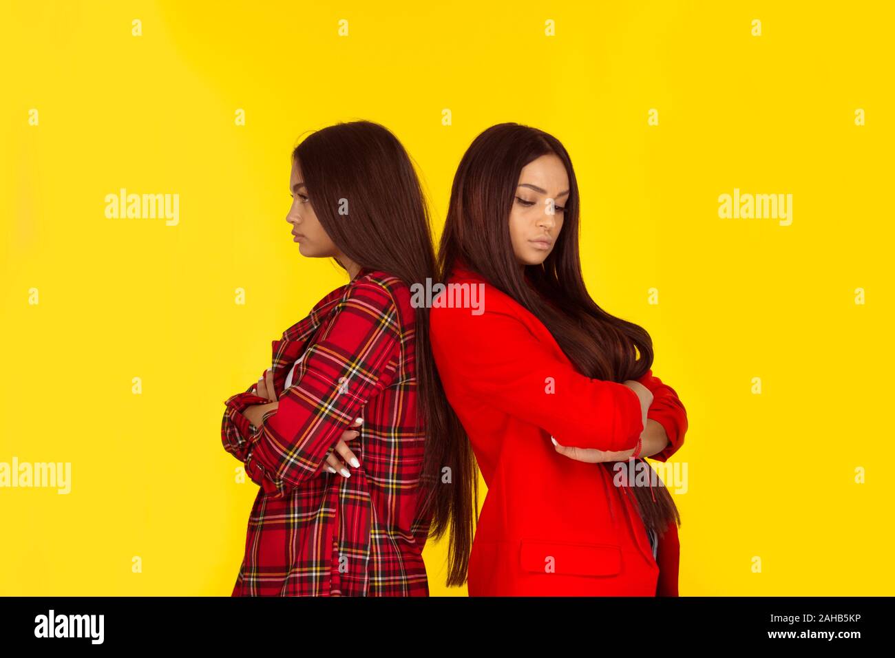Two Angry People Back To Back High Resolution Stock Photography and ...