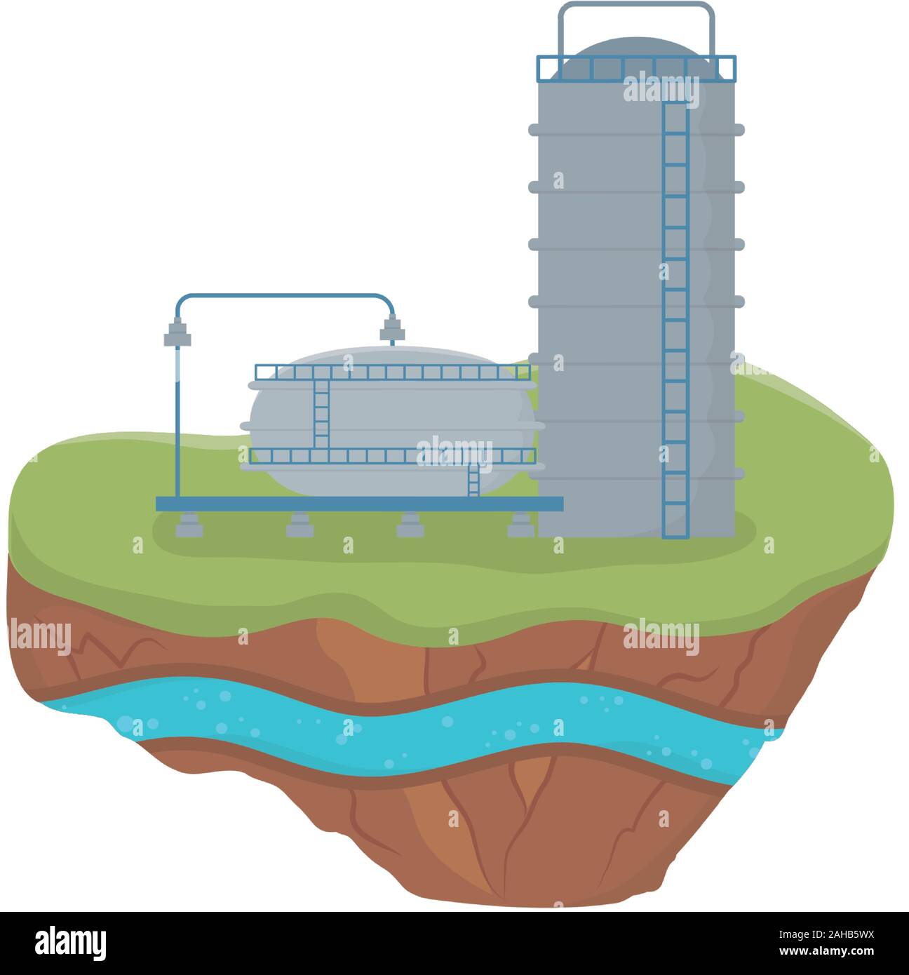 Underground reservoirs water Stock Vector Images - Alamy