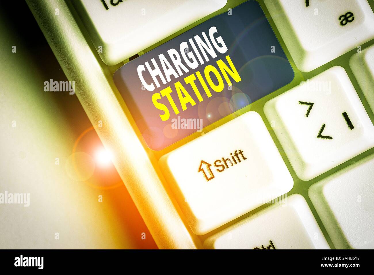 Word writing text Charging Station. Business photo showcasing places ...