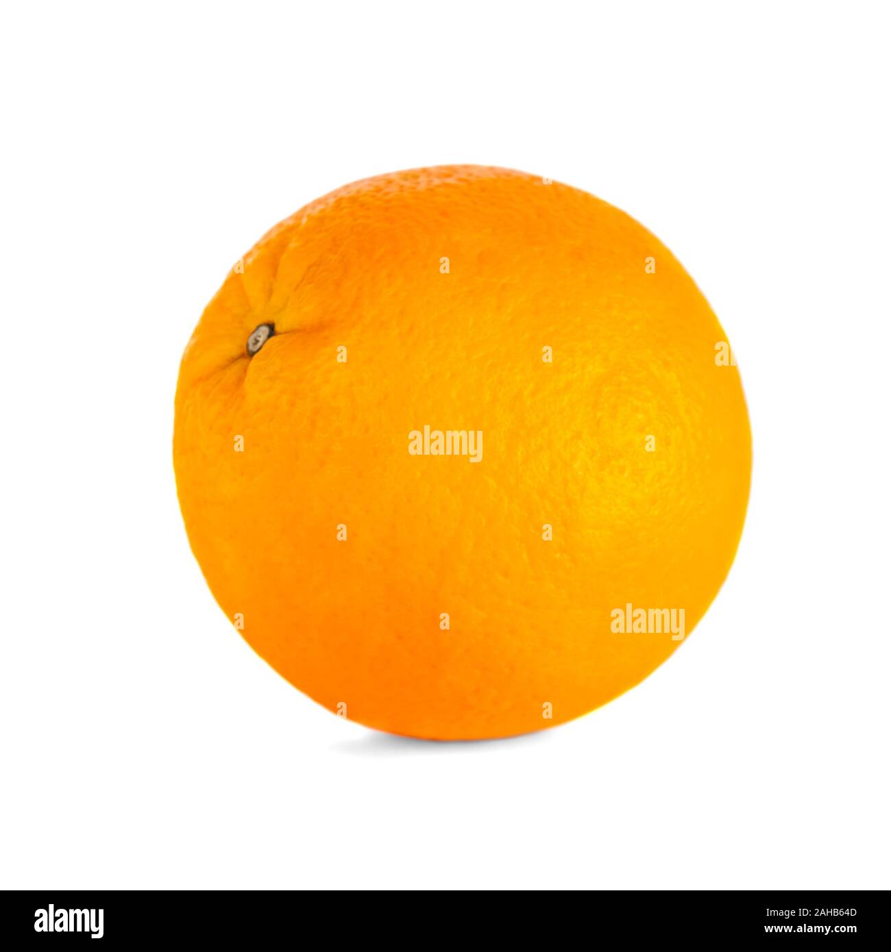 Single orange fruit isolated on white background Stock Photo - Alamy
