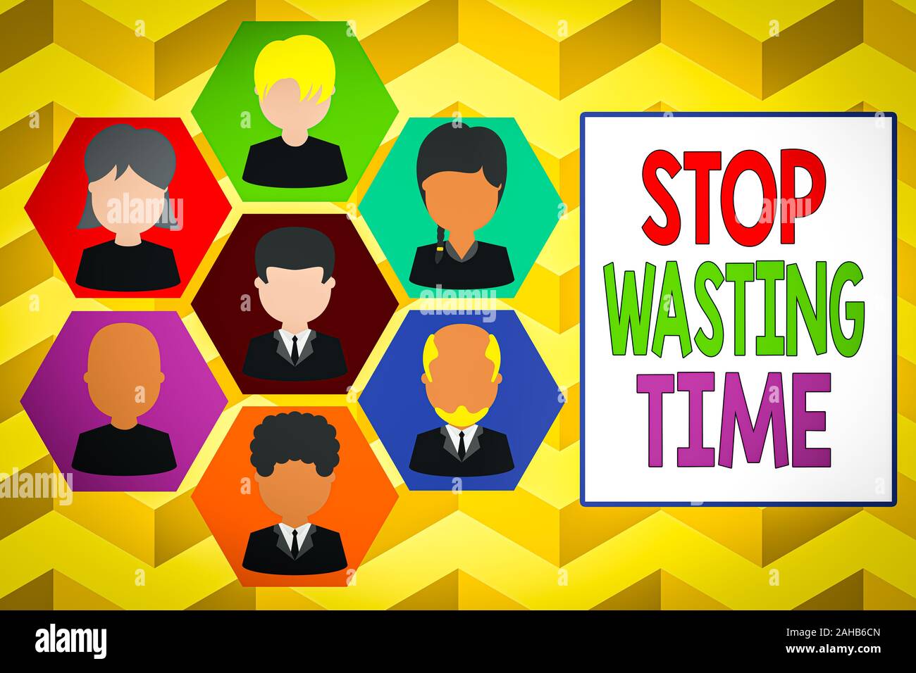 Writing note showing Stop Wasting Time. Business concept for Organizing ...