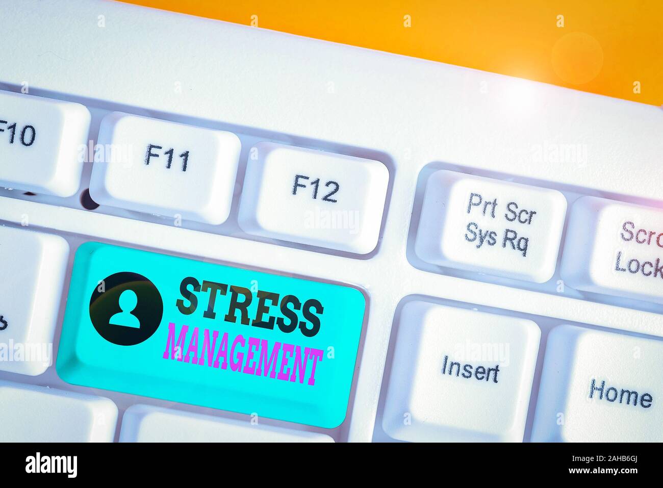 Writing note showing Stress Management. Business concept for learning ...