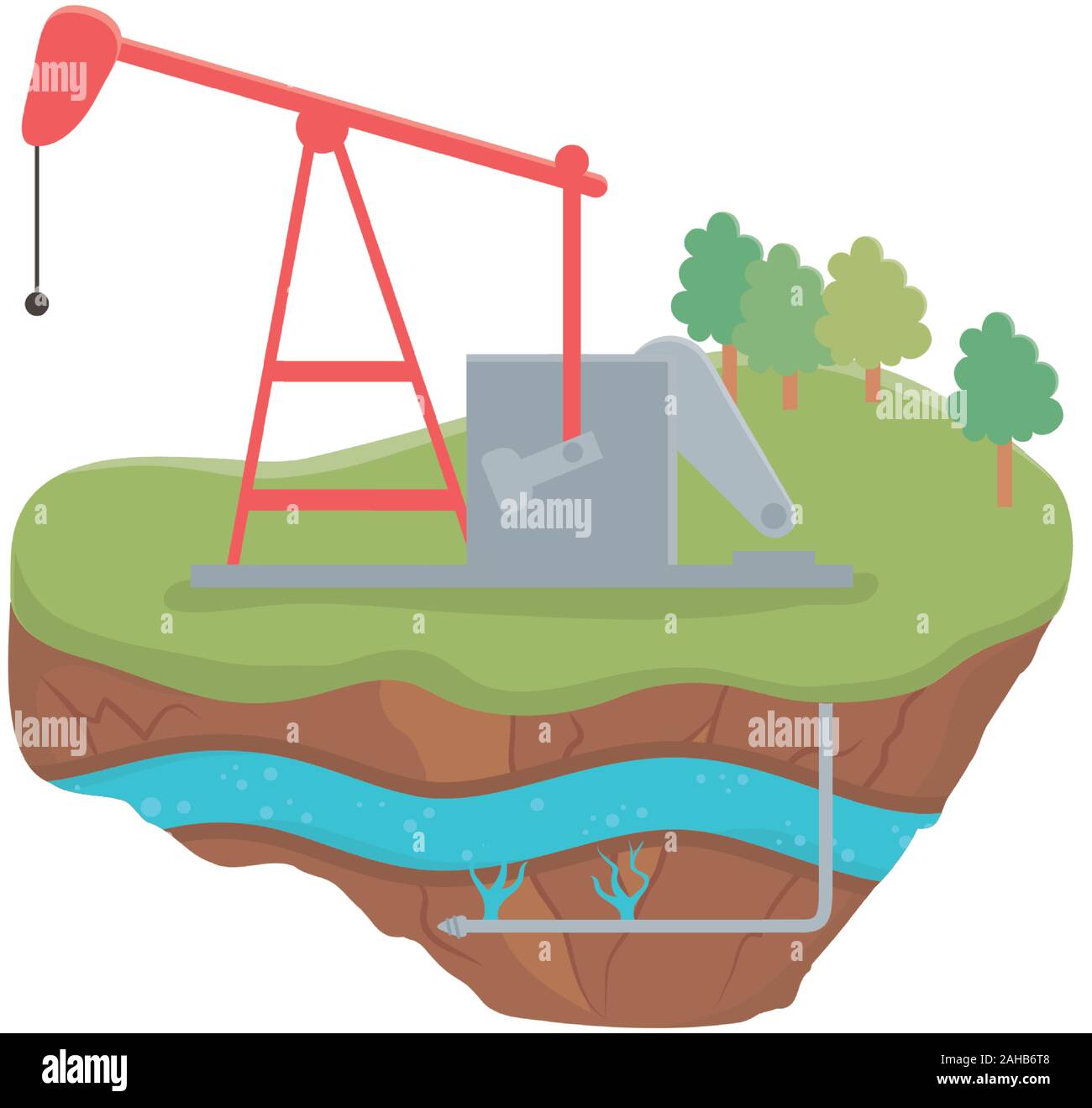 Drill aquifer Stock Vector Images - Alamy