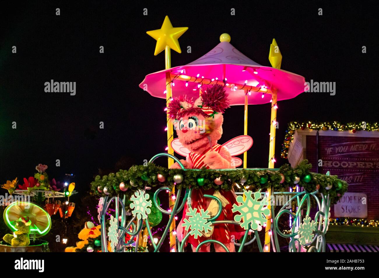 Orlando, Florida . December 21, 2019. Abby Cadabby in Sesame Street ...