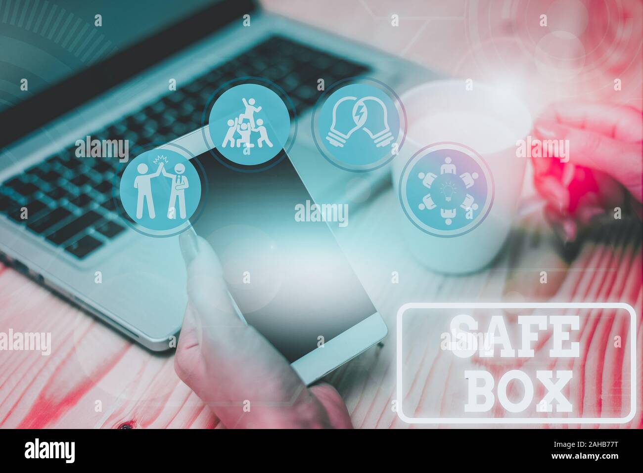 Handwriting text Safe Box. Conceptual photo A small structure where you ...