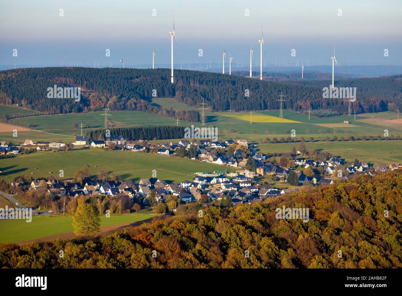 Aerial view of brilon sauerland hi-res stock photography and images - Alamy