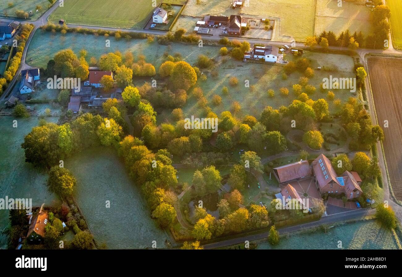 Aerial photograph, Otmar Alt Foundation, Hamm-Uentrop, Hamm, Ruhr area ...