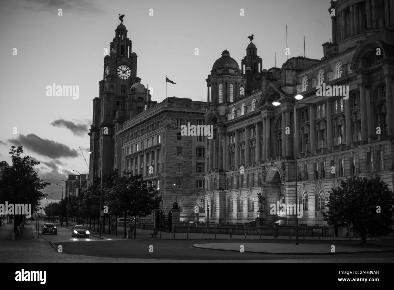 Liverpool modern buildings Black and White Stock Photos & Images - Alamy