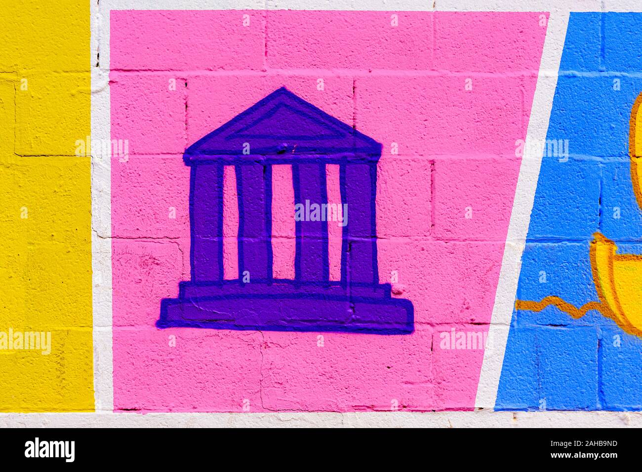 Column icon in cartoon hi-res stock photography and images - Alamy