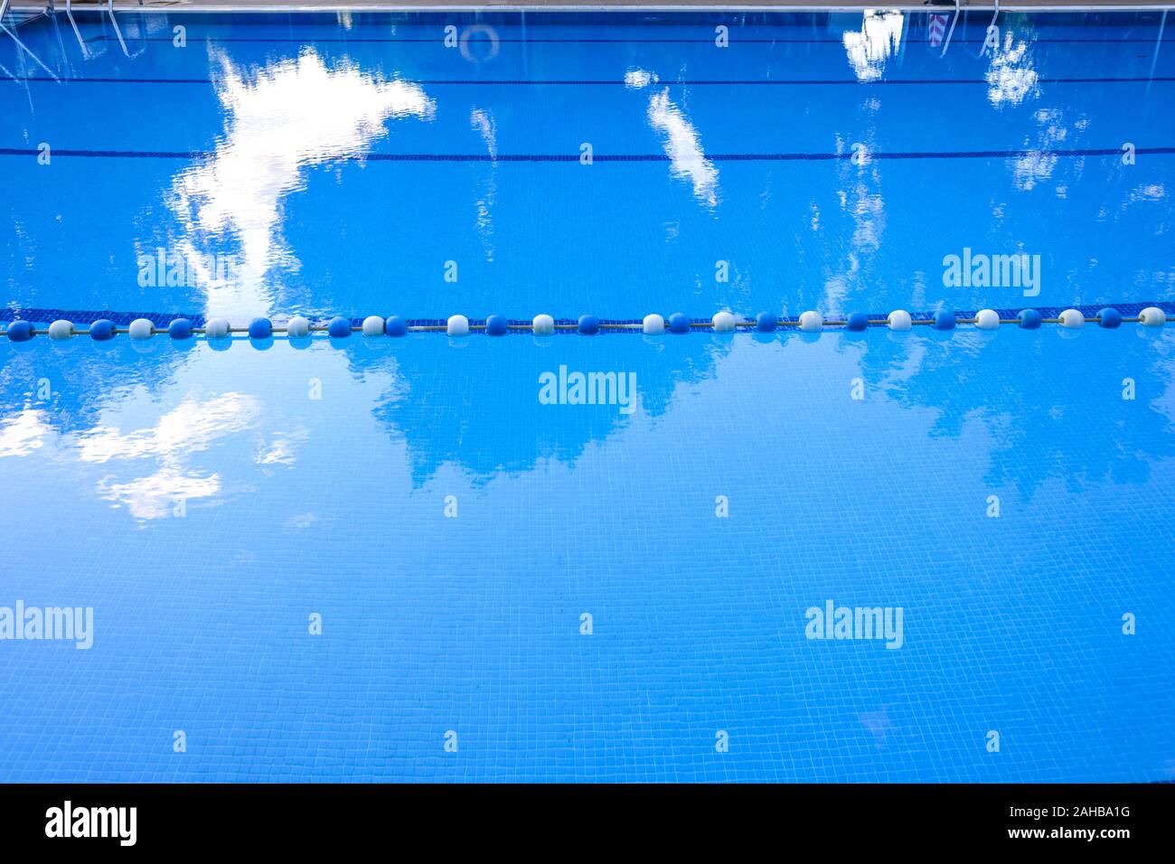 Background of a sports swimming pool, with no one Stock Photo - Alamy