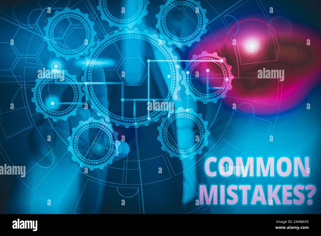 Text sign showing Common Mistakes Question. Business photo text repeat ...