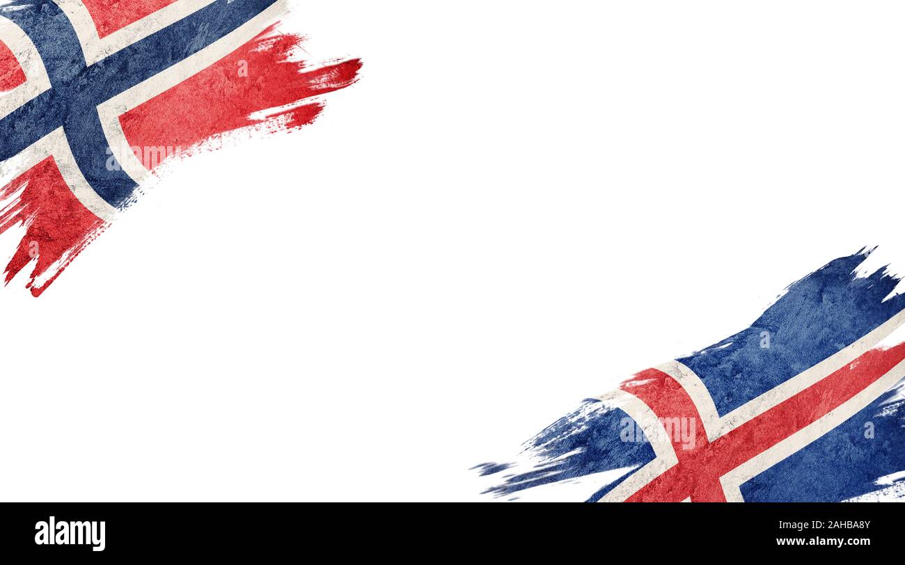 Flags of norway Cut Out Stock Images & Pictures - Alamy