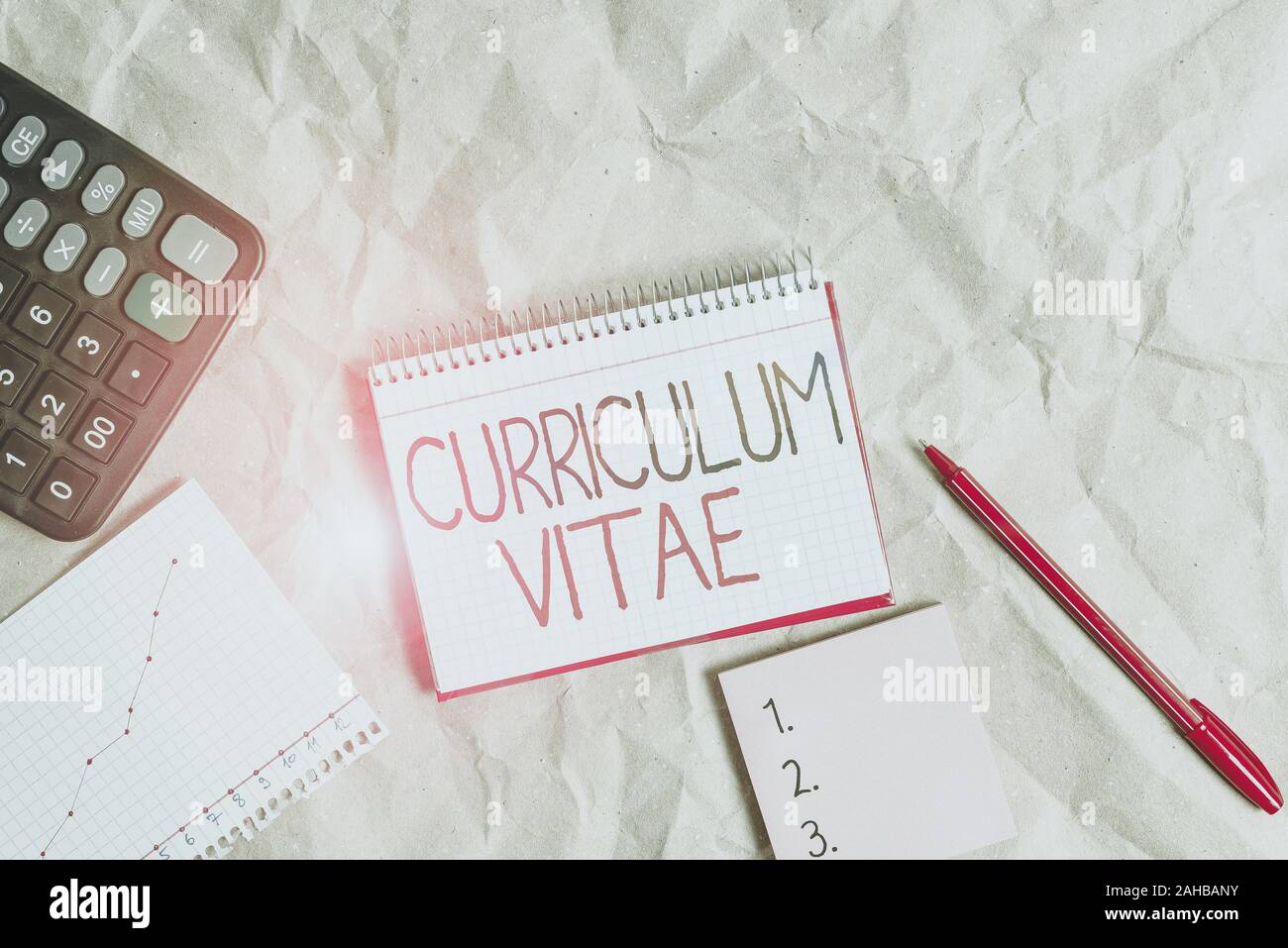 Text sign showing Curriculum Vitae. Business photo text a brief account ...