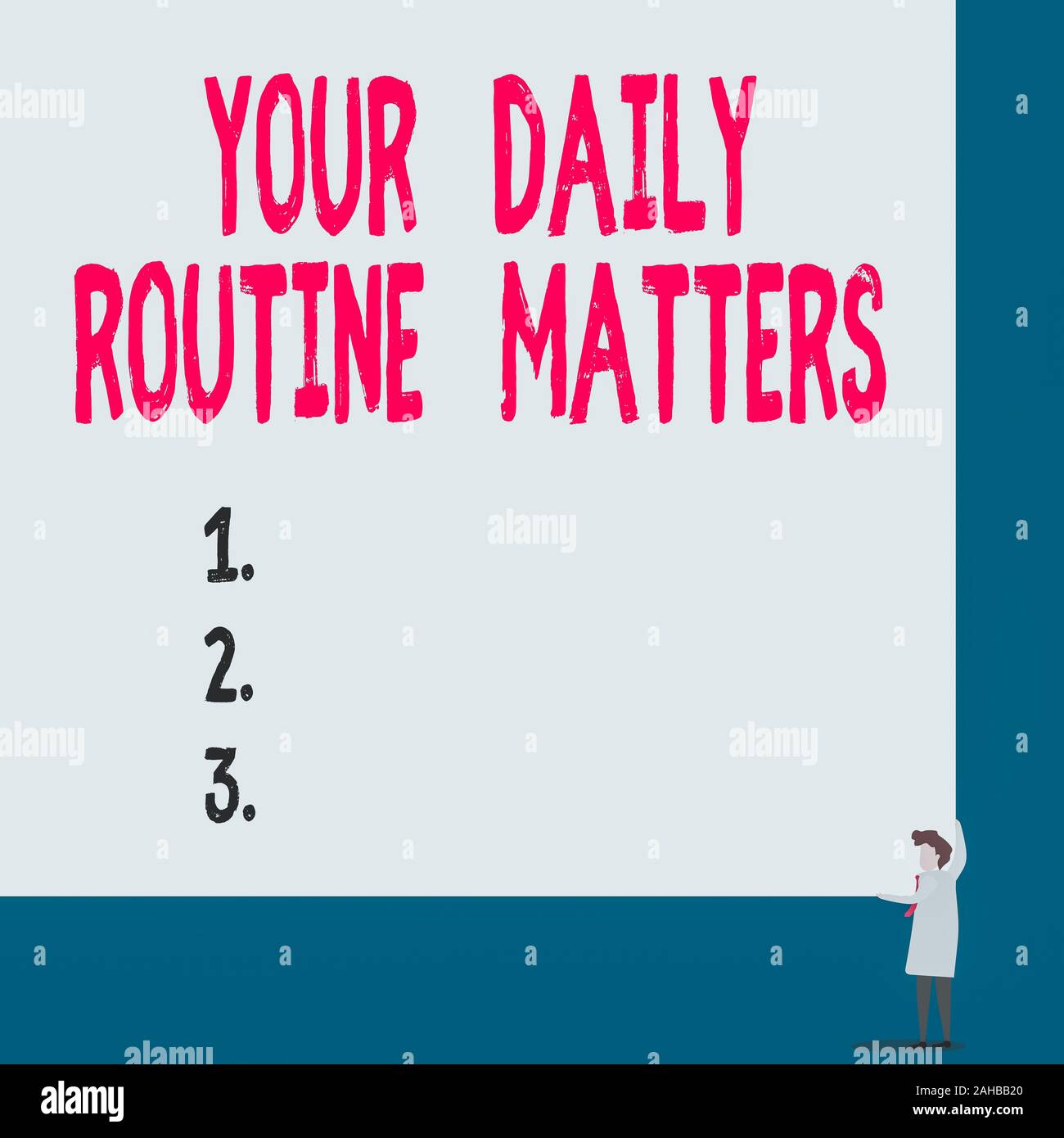 Conceptual hand writing showing Your Daily Routine Matters. Concept ...