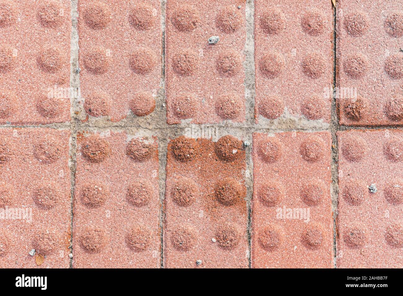Vintage old red brick walkway background texture Stock Photo - Alamy