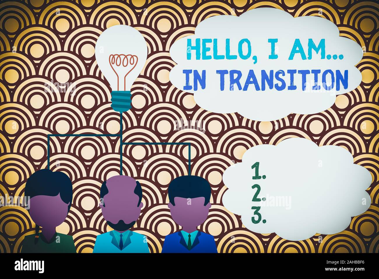 Writing note showing Hello I Am In Transition. Business concept for ...