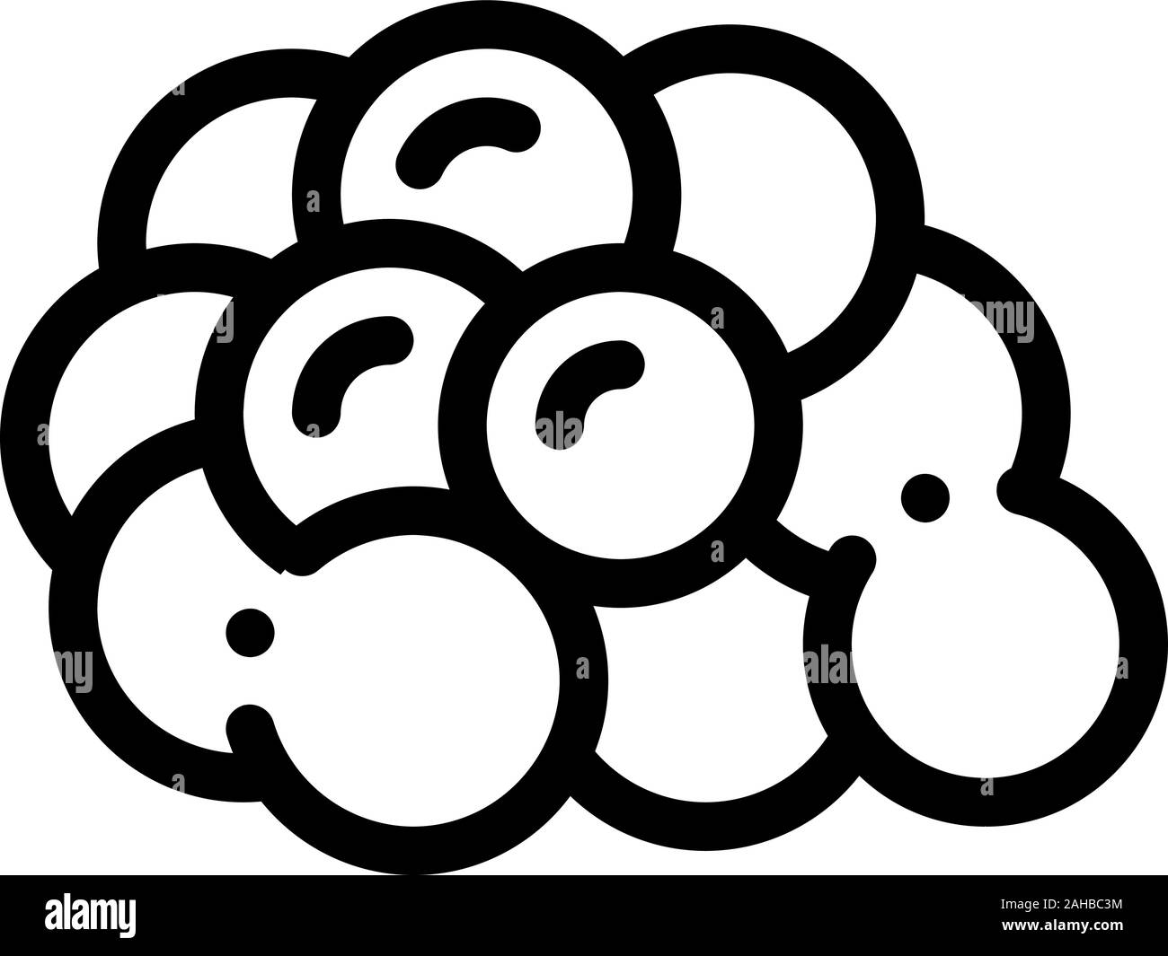 Salmon Caviar Icon Vector Outline Illustration Stock Vector Image & Art ...