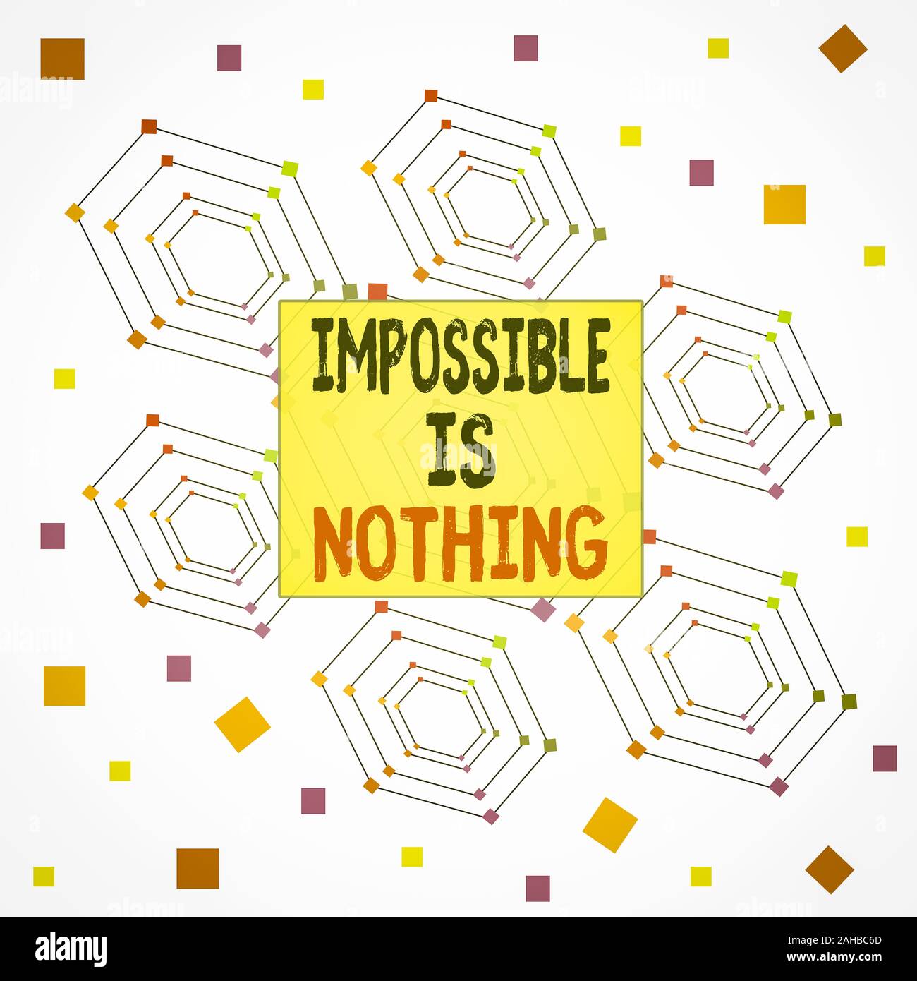 Text sign showing Impossible Is Nothing. Business photo showcasing ...